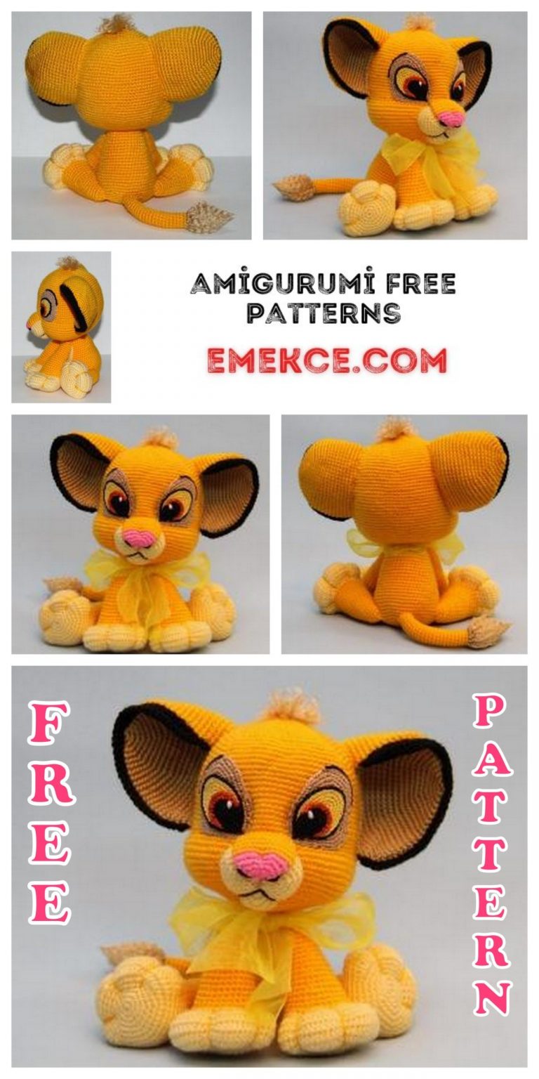 Amigurumi The Lion King Simba Free Crochet Pattern