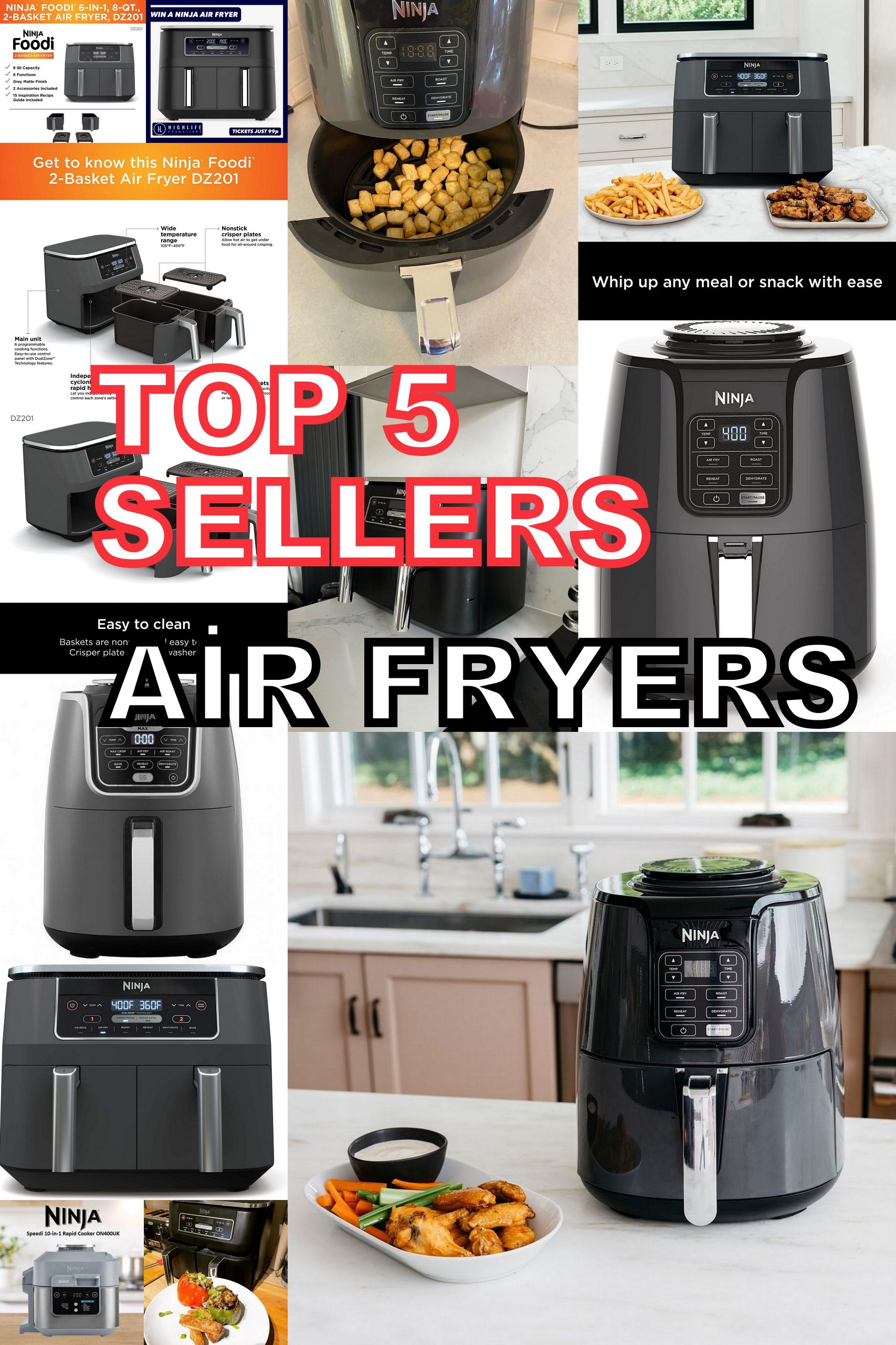 Top 5 Best Sellers Air Fryers on Amazon in 2023