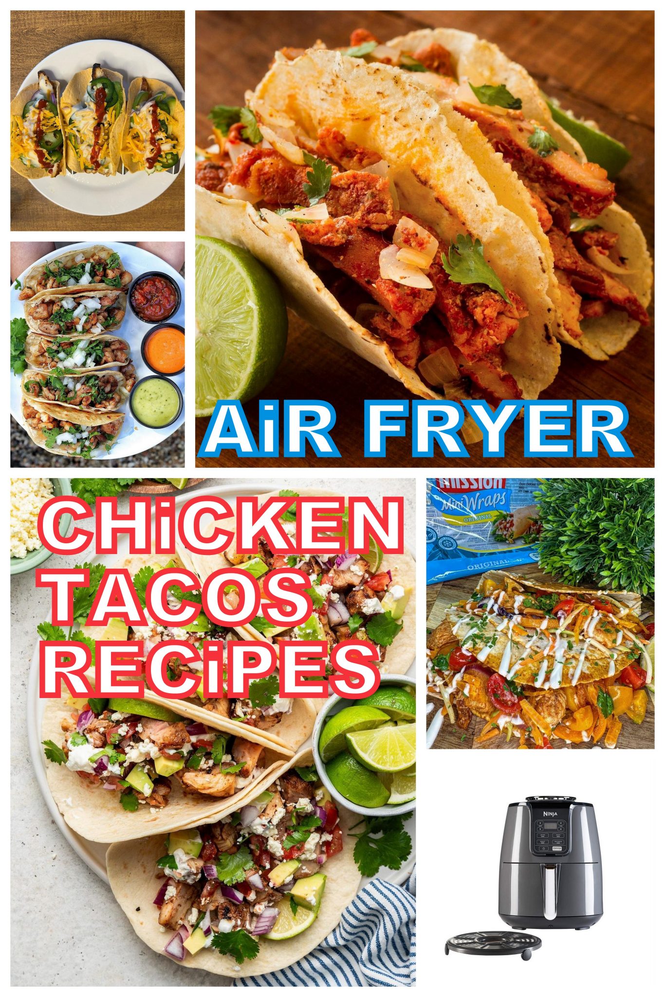 Air Fryer Chicken Tacos Recipe - Easy and Healthy