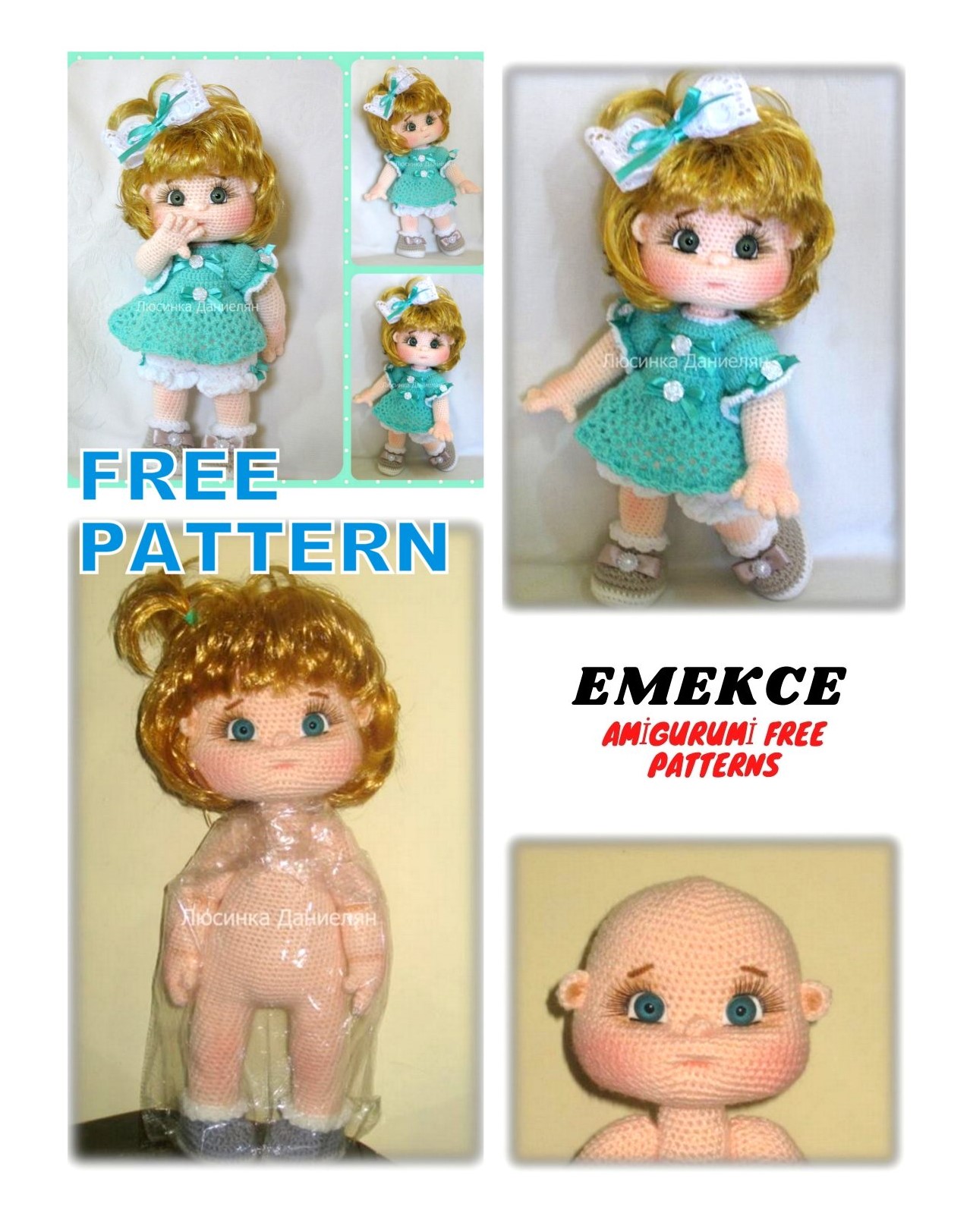 Amigurumi Fat Doll Free Crochet Pattern
