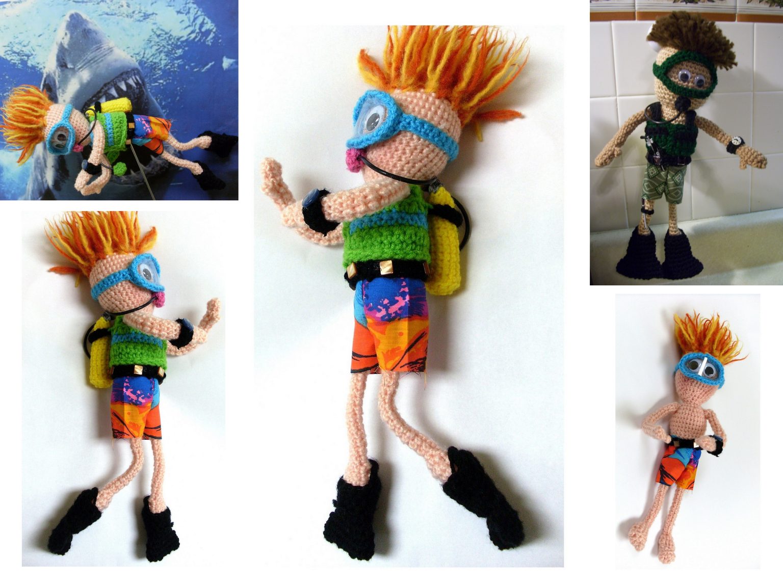 Dive into Creativity with Our Free Amigurumi Scuba Diver Doll Crochet ...