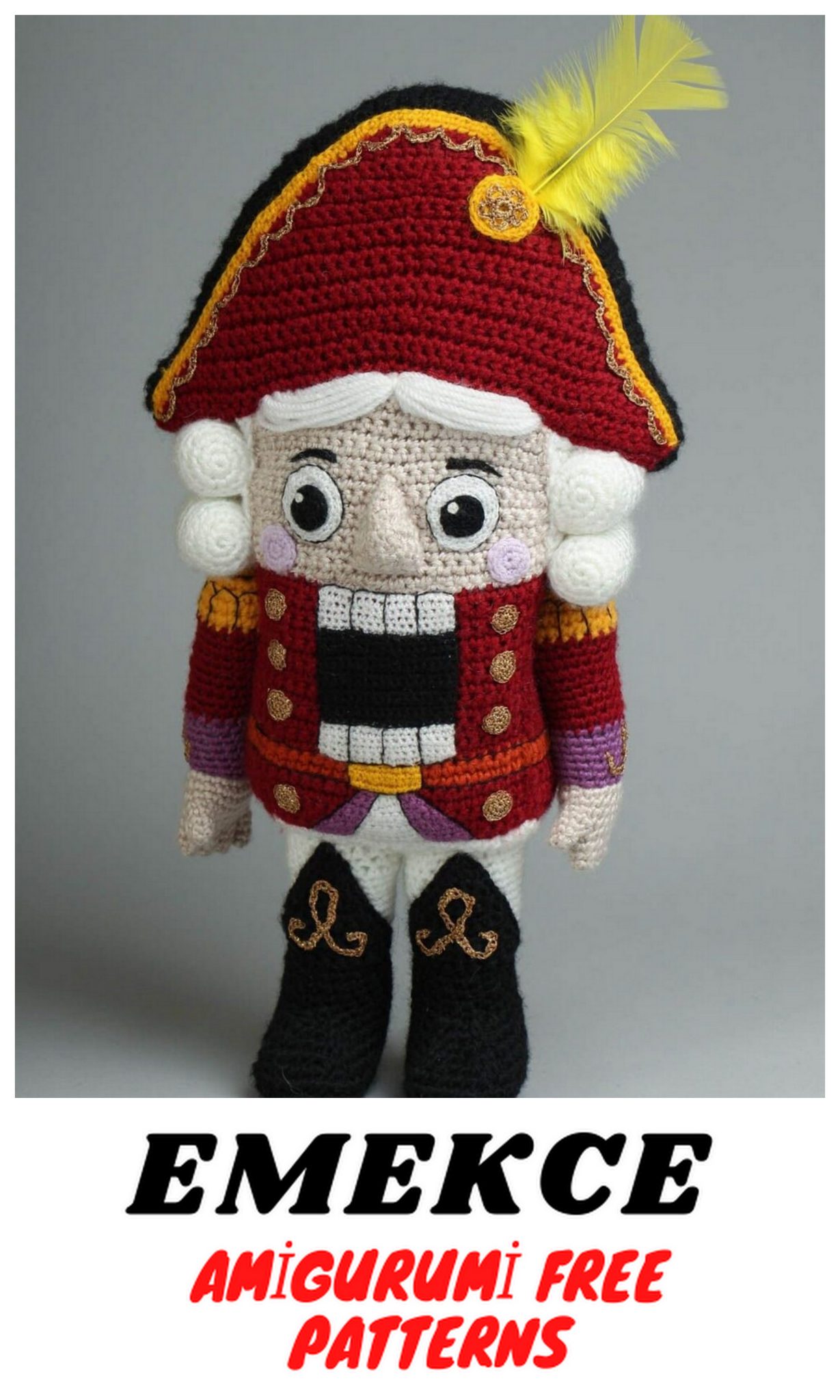 Amigurumi The Nutcracker Lead Soldier Free Crochet Pattern: Craft Your ...